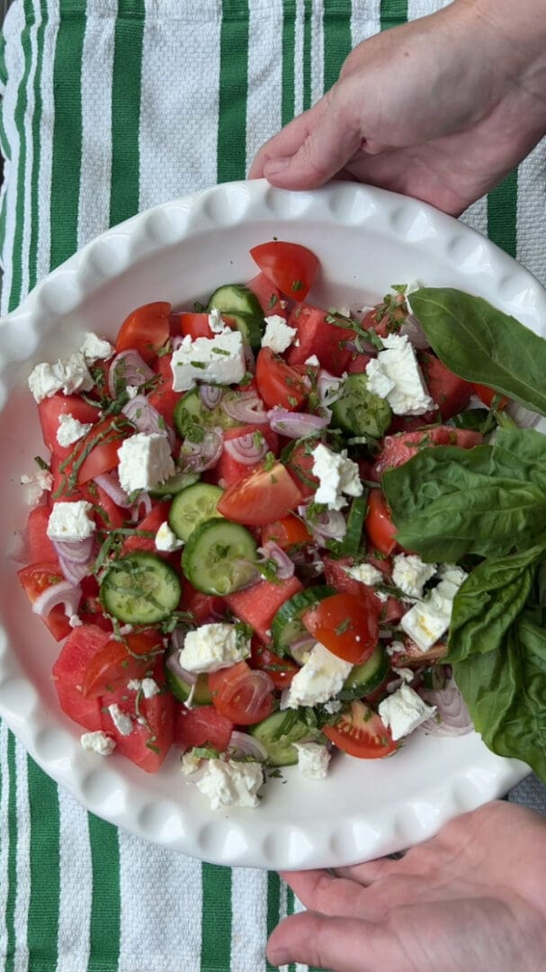 Watermelon Feta Salad - Hail Mary Food of Grace